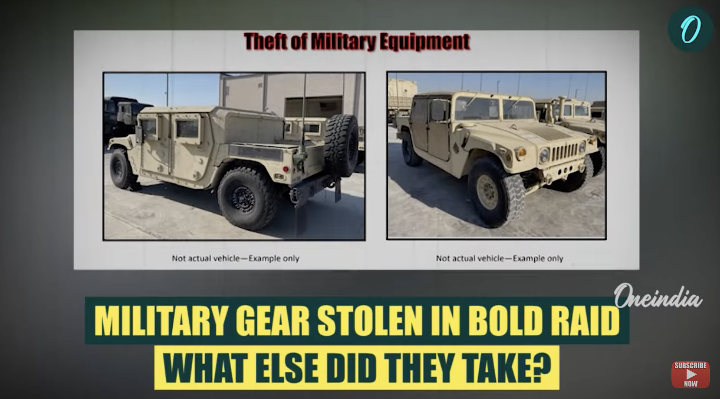 Armored Military Humvee Stolen From Army Reserve Center