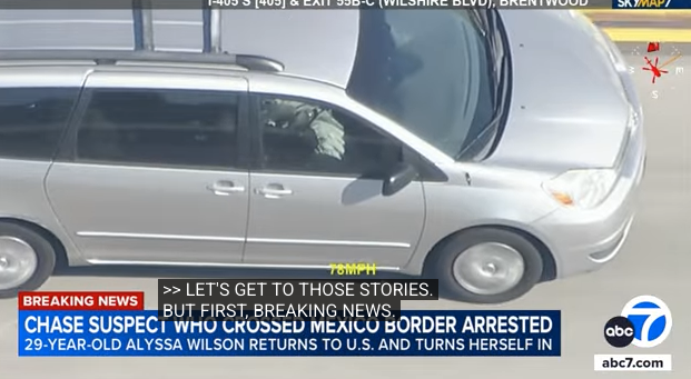 Watch: Female Car Thief Leads Police On High Speed Chase